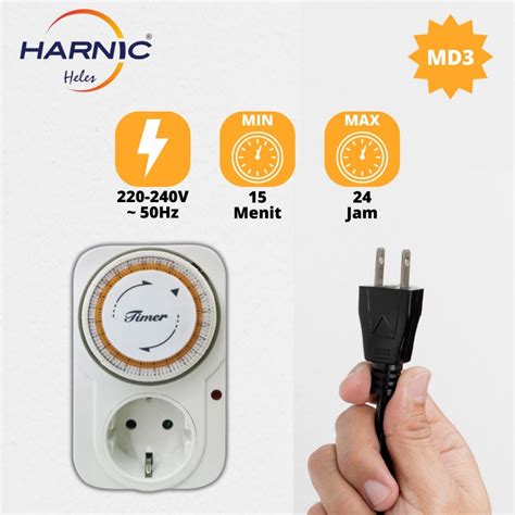 Jual Timer Listrik Analog Timer Listrik Heles Md3 Shopee Indonesia