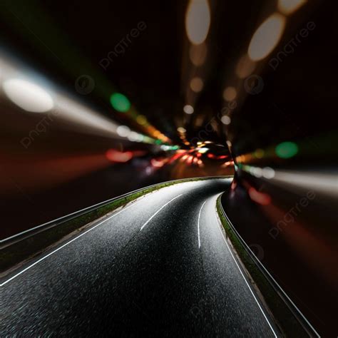 Abstract Road Bokeh Background Mixed Media D Rendering Abstract Road