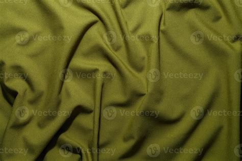 Crumpled Olive Green Crumpled Tan Khaki Canvas Fabric Full Frame