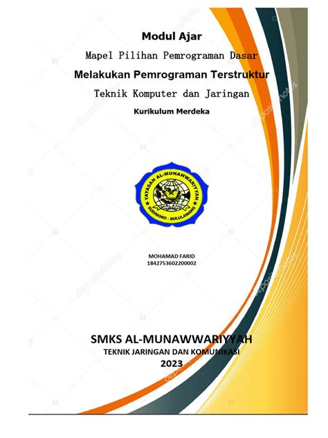 Modul Ajar Pemrograman Dasar Pemrograman Terstruktur Pdf