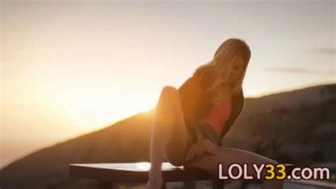 Blond Babe Francesca During Sunset Porn Videos
