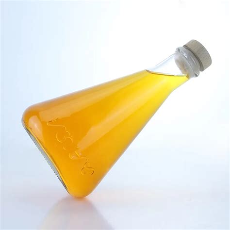 Conical Flask 250ml Vodka Spirit Gin Rum Glass Liquor Bottle With High