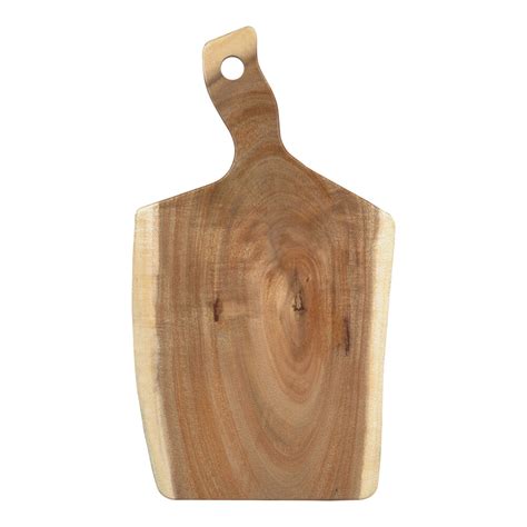 Tablecraft Acacia Collection X X Rectangular Acacia Wood Serving Board With Curved