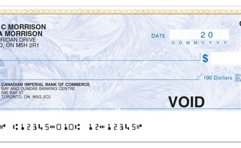 Void Cheque Cibc