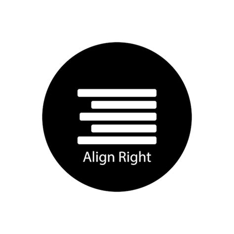 Premium Vector Align Icon Vector Template Illustration Logo Design