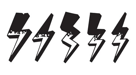 Lightning Silhouette Lightning Strike Thunderbolt 27569655 Vector