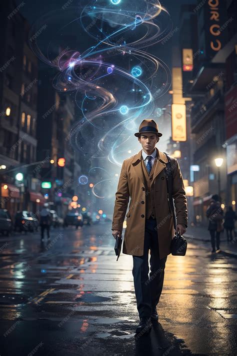 Premium Ai Image Quantum Reality Detective A Detective Utilizing