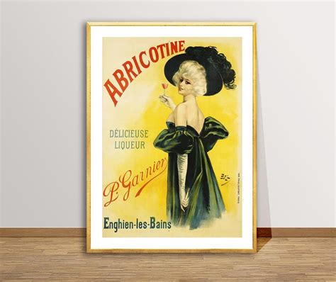 Vintage Abricotine Historical Advertisement Art Print Reproduction Of A Vintage Artwork