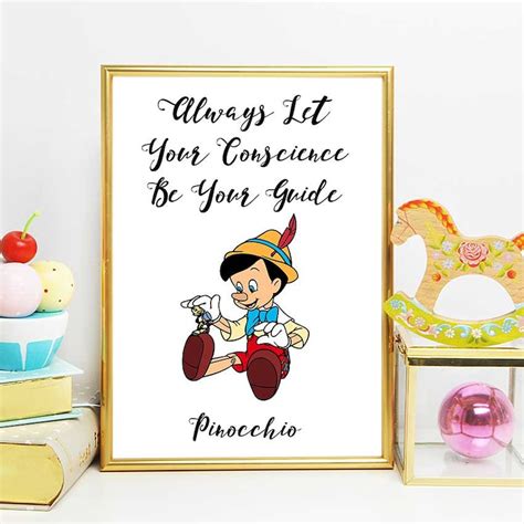 Pinocchio Print Disney Quotes Pinocchio Printable Quote Etsy