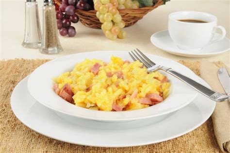 Ham With Au Gratin Potatoes Stock Image Image Of Gratin Coffee 35391865