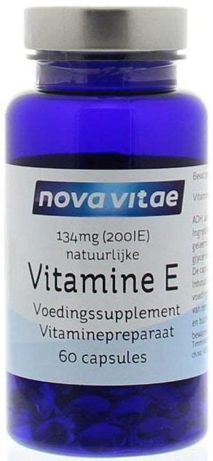 Vitamine E 200 Ie 60 Capsules Nova Vitae • Nova Vitae