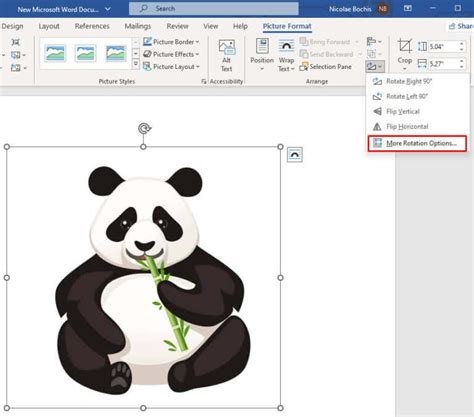 How To Rotate A Picture In Microsoft Word