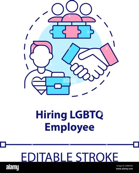 Hiring Lgbtq Employee Concept Icon Stock Vector Image And Art Alamy