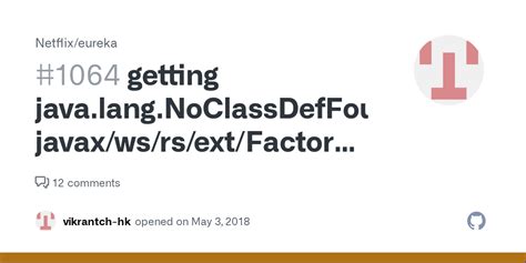 getting java lang noclassdeffounderror javax ws rs ext factoryfinder