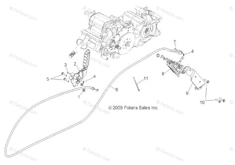 Polaris Side By Side 2013 Oem Parts Diagram For Brakes Park Brake Asm