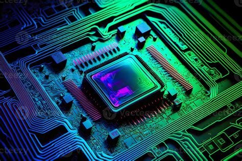 Cpu Processor With Modern Futuristic Technology Appearance Neural