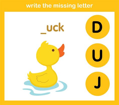 Write The Missing Letter 3240448 Vector Art At Vecteezy