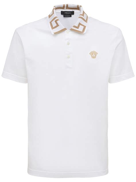 Greca Lurex Cotton Piquet Polo The Hoxton Trend