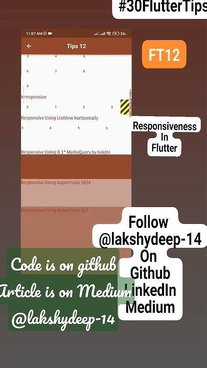 Ft12 Responsiveness In Fkutter Follow Lakshydeep 14 Flutter