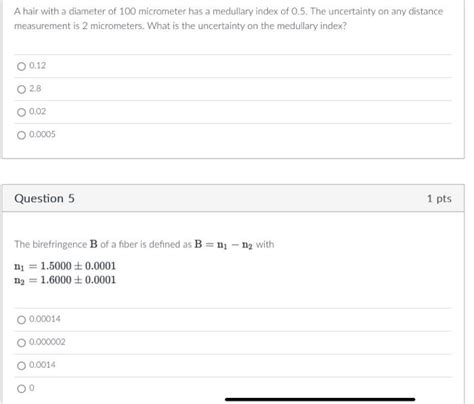 Solved A Hair With A Diameter Of 100 Micrometer Has A
