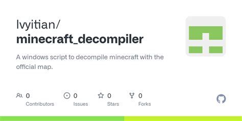 GitHub Lvyitian Minecraft Decompiler A Windows Script To Decompile Minecraft With The