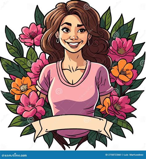 Awesome And Cuteness Mother Day Art Vector Stock Vector Illustration Of Gift Flower