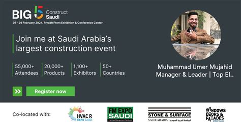 Big5saudi Big5constructsaudi Engr Muhammad Umer Mujahid