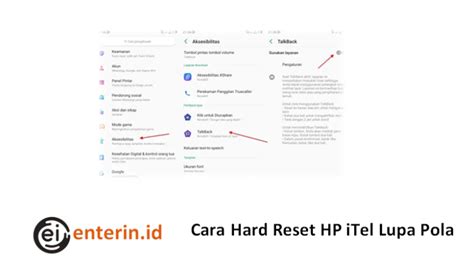 5 Cara Hard Reset HP ITel Lupa Pola Enter In
