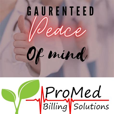 When Choosing Promed Billing Solutions You Are Guaranteed With A Peace