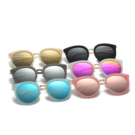 Trendy Round Metal Sunglasses Women Designer 2017 Luxury Fashion Full