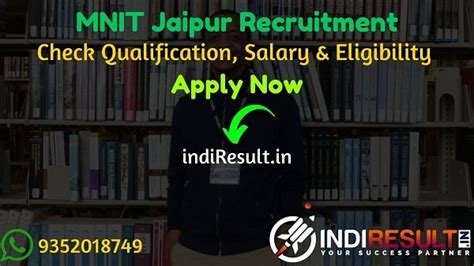 Mnit Jaipur Recruitment 2021 Apply Online For Librarian And Registrar