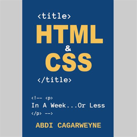 Design An Eye Catching Book Cover For Learning How To Code With Html