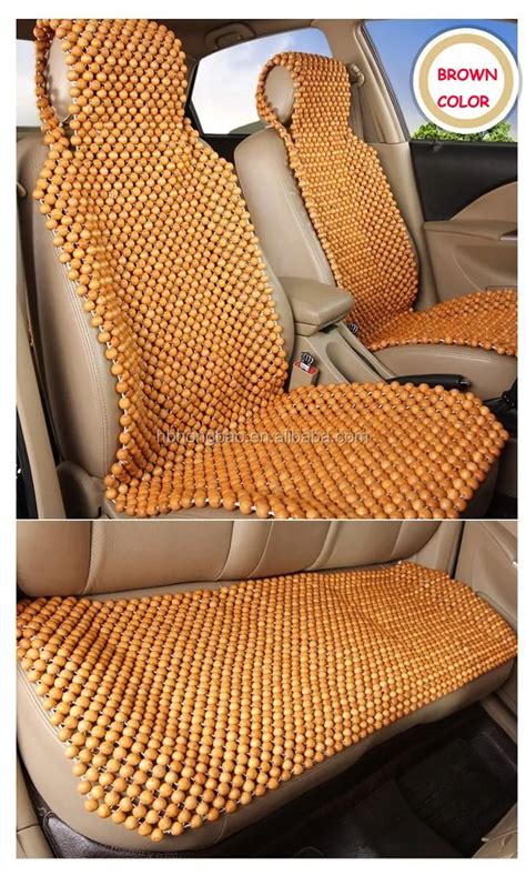Summer Massage Wooden Bead Car Seat Cushion Car Seat Cover Comfortable