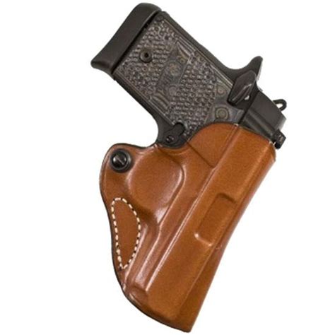 Desantis Mini Scabbard Belt Holster For Glock 43 Right Hand Leather Tan
