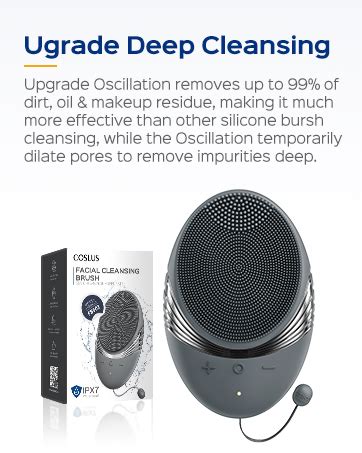 Amazon COSLUS Facial Cleansing Brush Face Scrubber Silicone