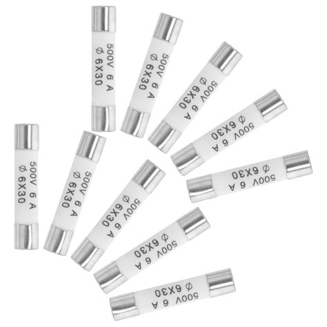 10 Pcs Multimeter Fuse Digital Multimeter Voltage Fuse 6 Amp 500 Volt