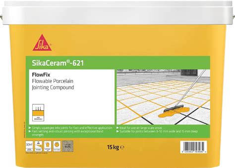 Sika SikaCeram 621 FlowFix Jointing Compound For Flowable Porcelain