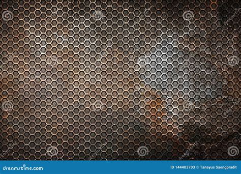 Rust Hexagon Background And Texture Stock Illustration Illustration