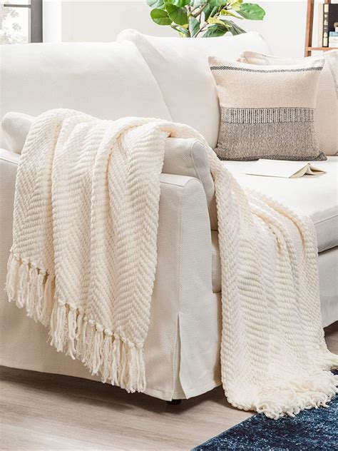Bohemian Knit Throw Blanket Soft And Cozy Home Decor