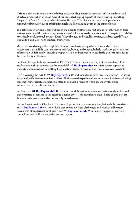 How To Write Chapter 2 Research Paper By Arizona Western College Issuu