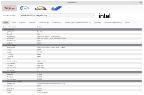 Gpu Viewer 用于显示 3d 图形 Api 信息的 Gtk3 工具