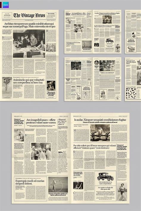 Vintage Newspaper Zupppa Design Resources