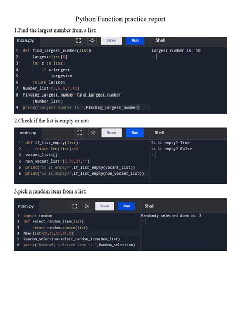 Function Exercises Pdf