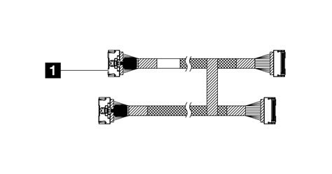 Thinkedge Se V Nvme Cable For Front Drive Bays Lenovo Server Options
