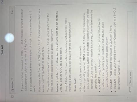 Solved Take Quiz Question Pts A Gaseous Mixture Chegg