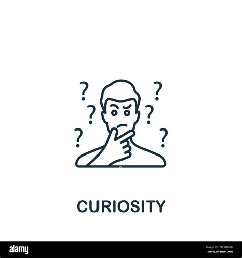 Curiosity Icon Monochrome Simple Life Skills Icon For Templates Web Design And Infographics