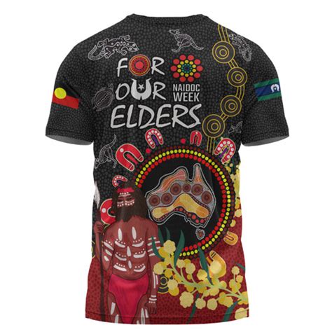 Australia Naidoc Week T Shirt Aboriginal And Hand Art For Our Elder