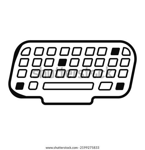 Keyboard Outline Vector Illustration Design Icon Stock Vector Royalty