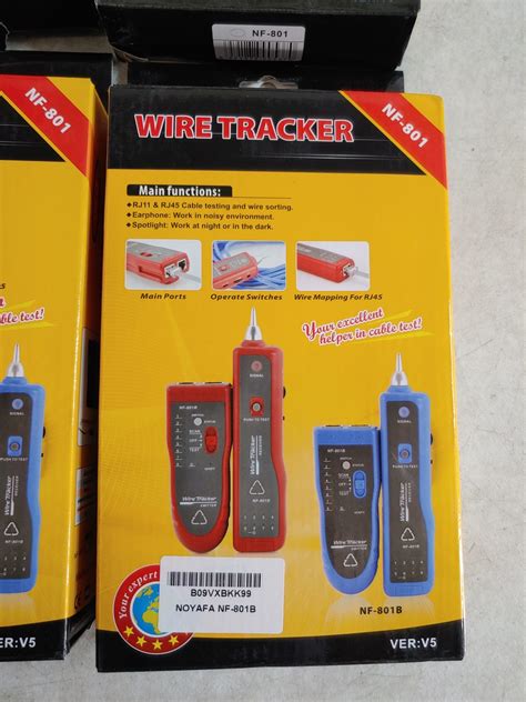 221 Lot Of 6 Wire Tracker Network Cable Tester Rj11 Rj45 Cable Tester