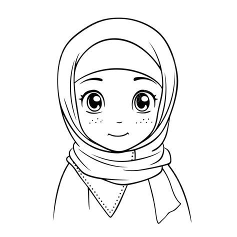 Hijab Coloring Pages Printable Coloring Pages